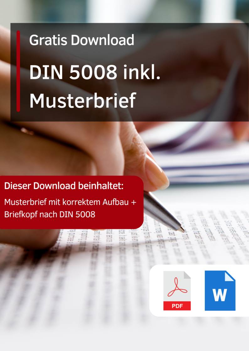 DIN 5008 Musterbrief