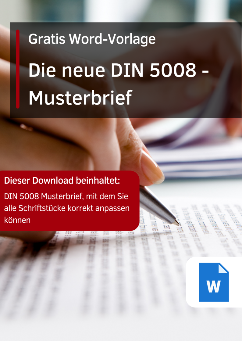 DIN 5008 Musterbrief