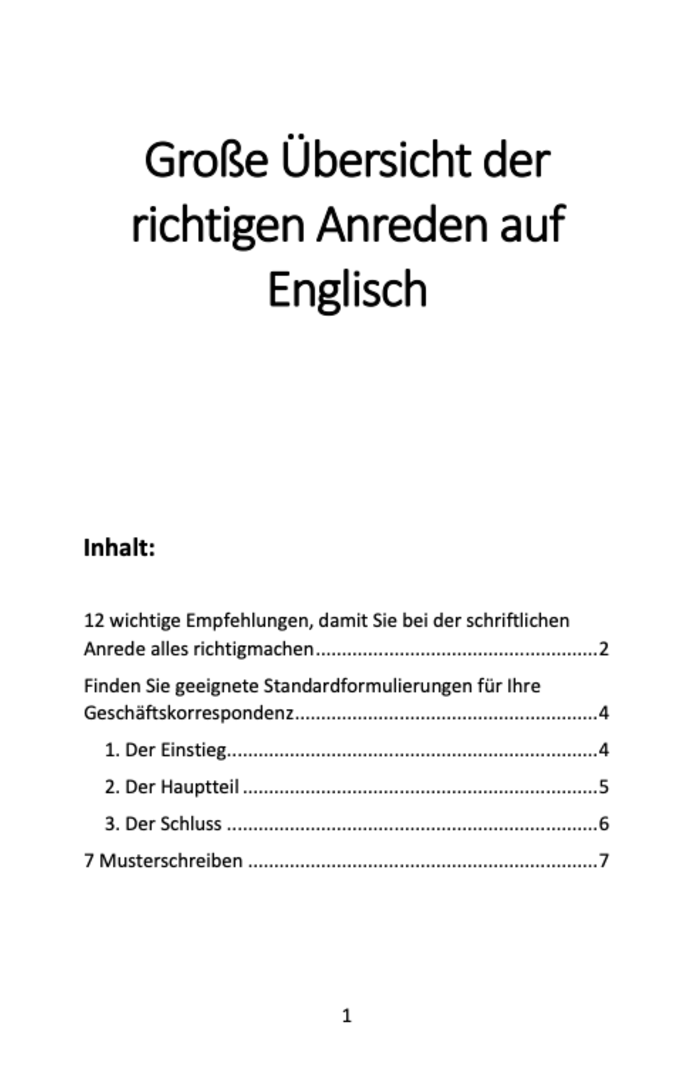 Nutzen Sie Frau Rompels Ratschläge!